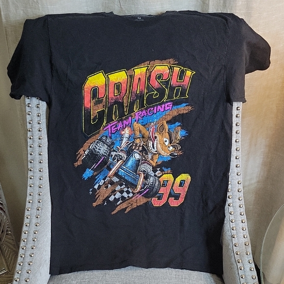 Shirts & Tops | Crash Team Racing Black Tshirt Size Med | Poshmark